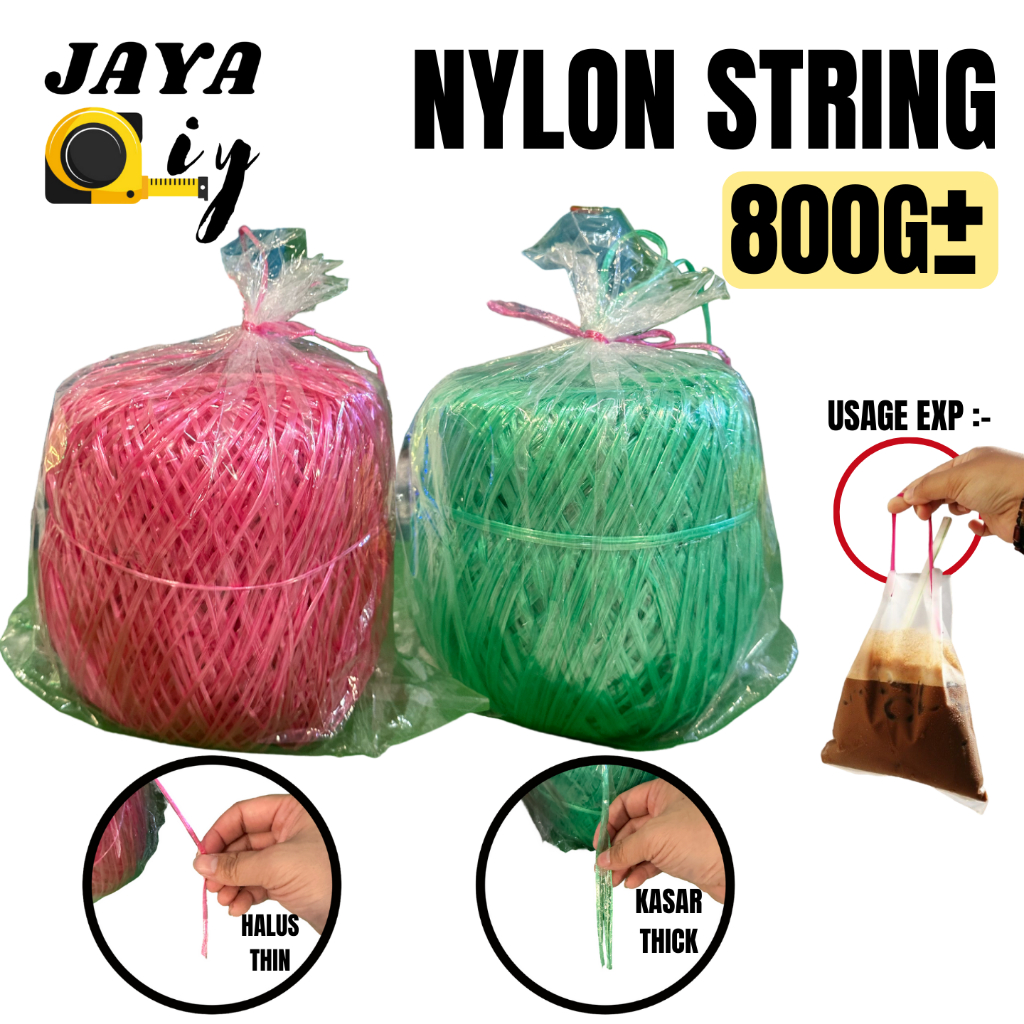 Premium Plastic Nylon Rafia String [ 800gm ] - Rope / Tali Rafia ...