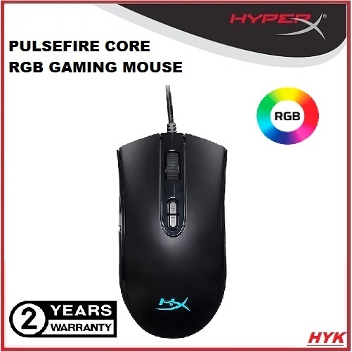 HYPERX PULSEFIRE CORE RGB USB WIRED GAMING MOUSE -4P4F8AA | Shopee Malaysia