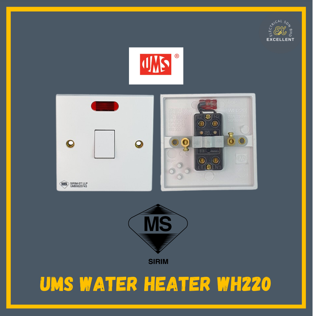 (SIRIM APPROVED) UMS 13A SOCKET / 15A SOCKET / WATER HEATER SOCKET ...