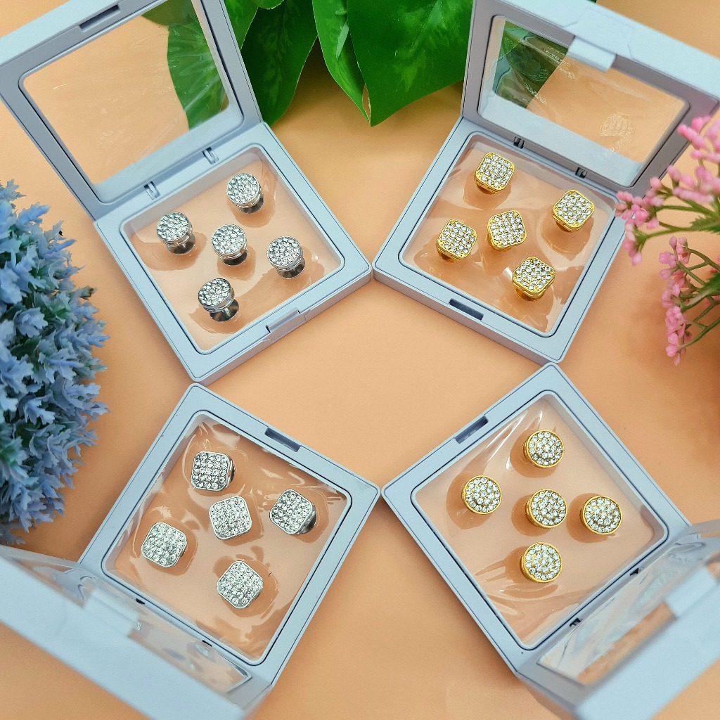 Butang Brooch Kerongsang Pin Baju Melayu Raya Nikah Batu Kilat ...