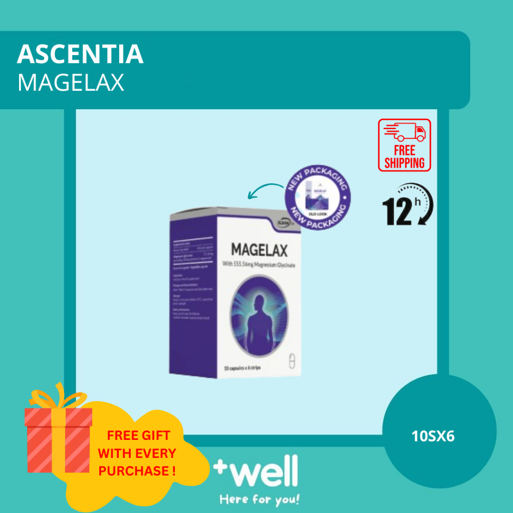[EXP:07/2026] ASCENTIA MAGELAX WITH MAGNESIUM GLYCINATE 60'S | Shopee ...