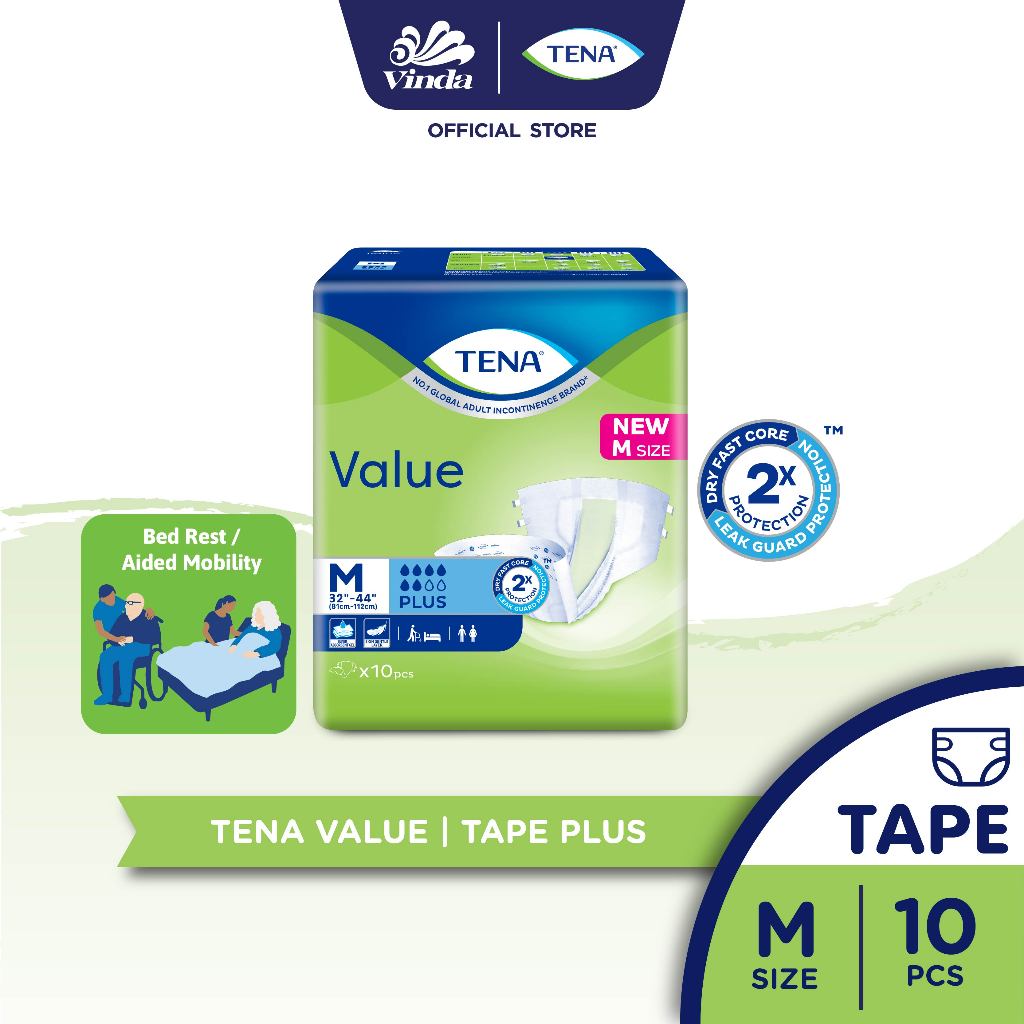 TENA Value Adult Diaper M10s/L8s/XL8s | Shopee Malaysia
