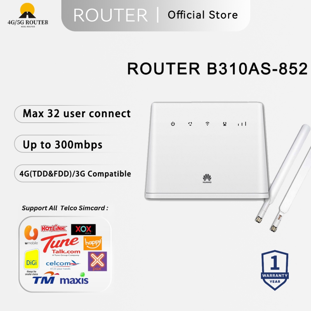 Modified Unlimited Hotspot Huawei 4G Router B310 huawei modem b310 ...