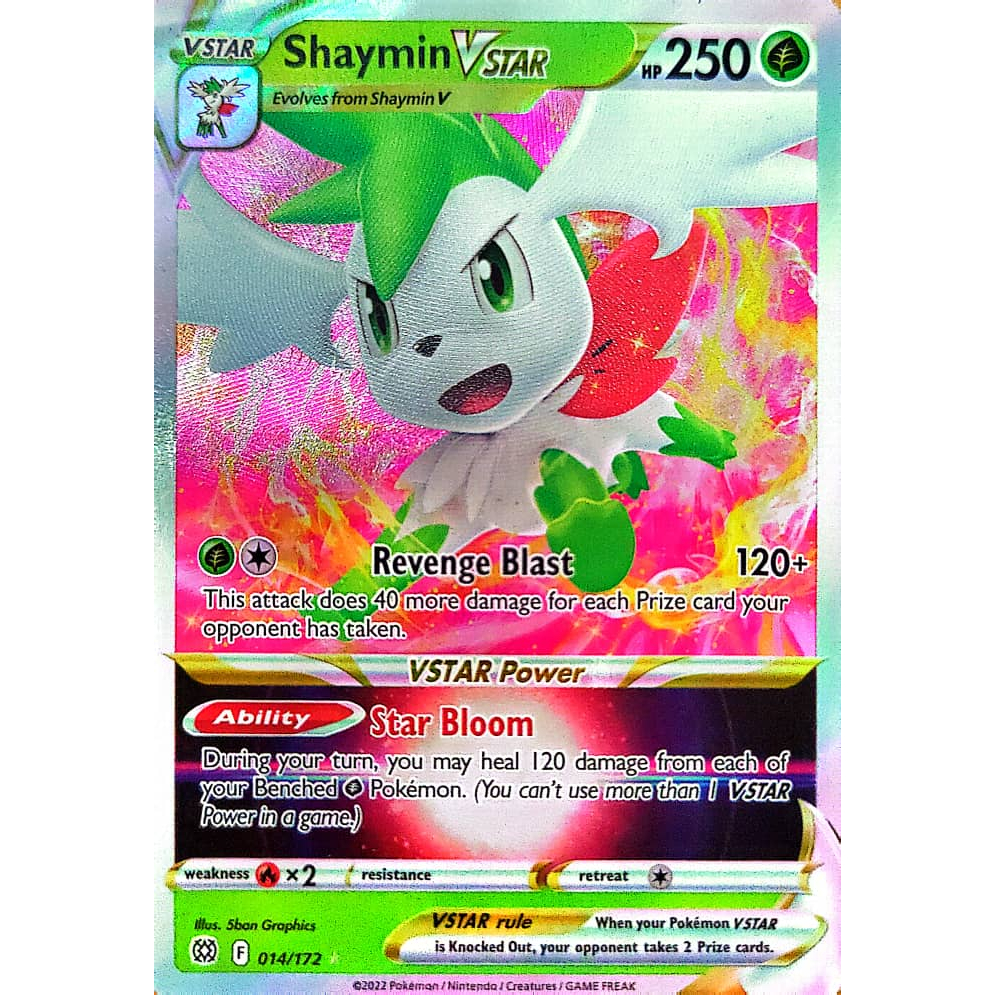 Pokemon TCG Card Game Shaymin VSTAR - 014/172 - Ultra Rare | Shopee ...