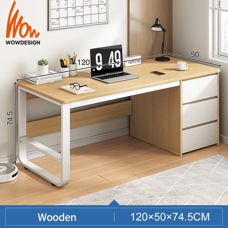 Office Table Computer Table With Drawers Meja Komputer Meja Belajar ...