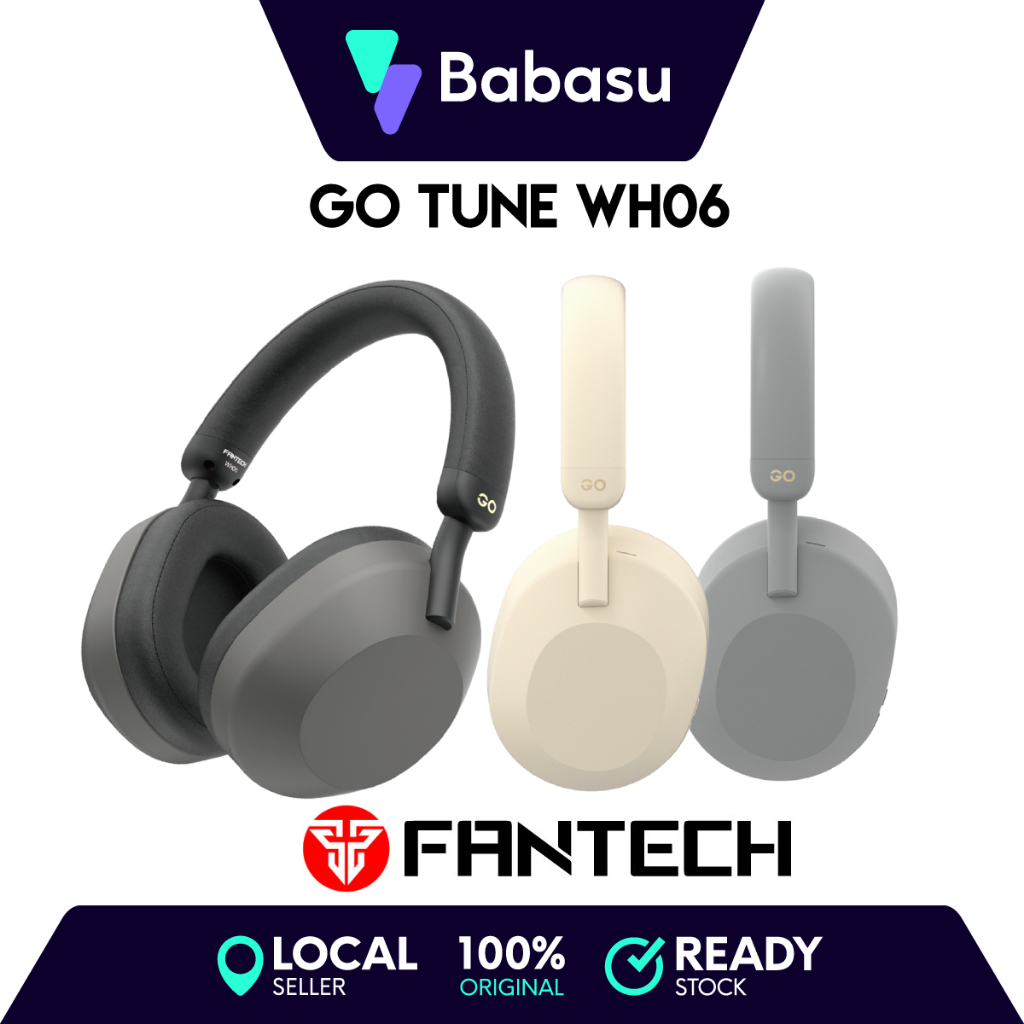 💯ORI Fantech Wireless Headphone Go Tune WH06 with Dual Connection, Up to 20 Hours Playback Time ...