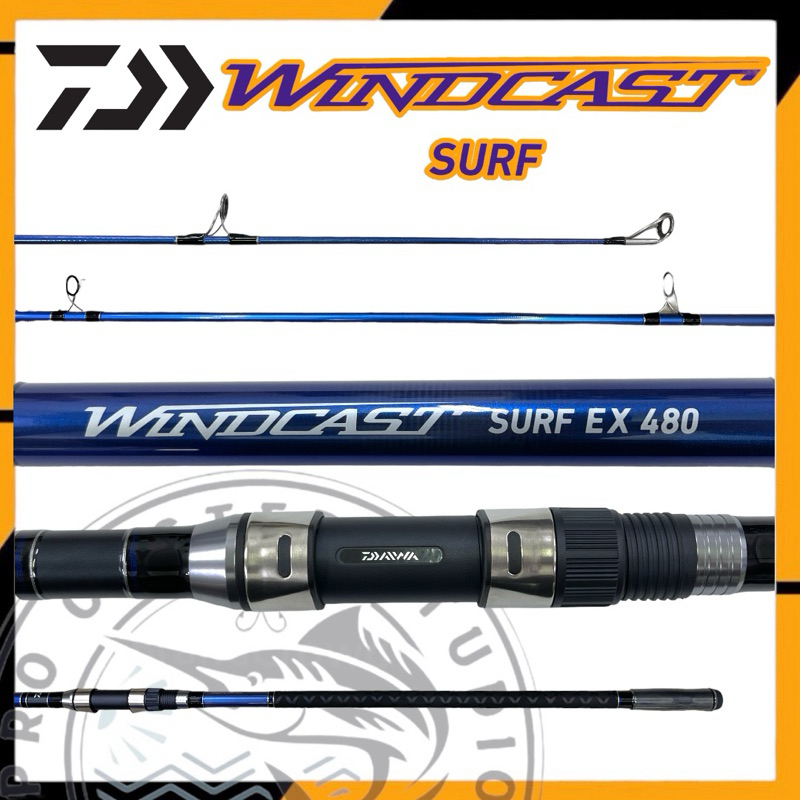 DAIWA WINDCAST SURF EX 480 FISHING ROD SURF CASTING 4.8m joran pantai | Shopee Malaysia