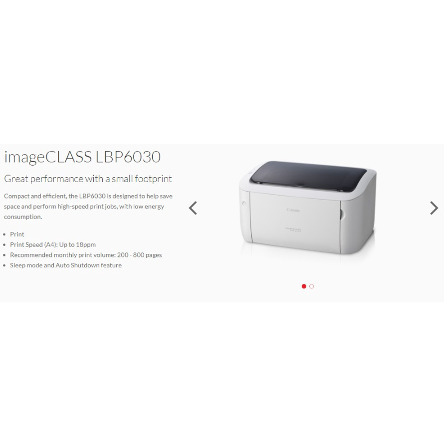 Canon imageCLASS LBP6030 Monochrome Laser Printer | Shopee Malaysia