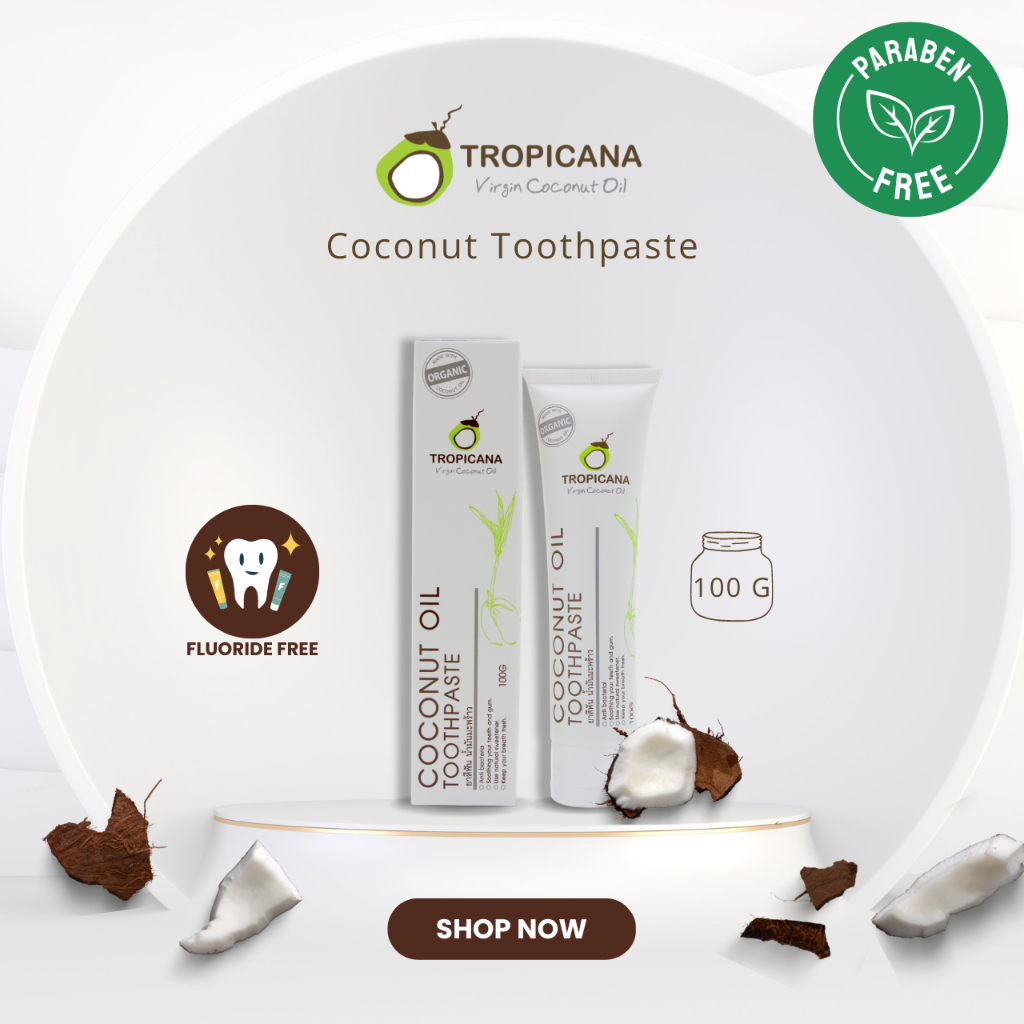[100% Authentic] Tropicana Coconut Toothpaste - Organic Cold Pressed ...