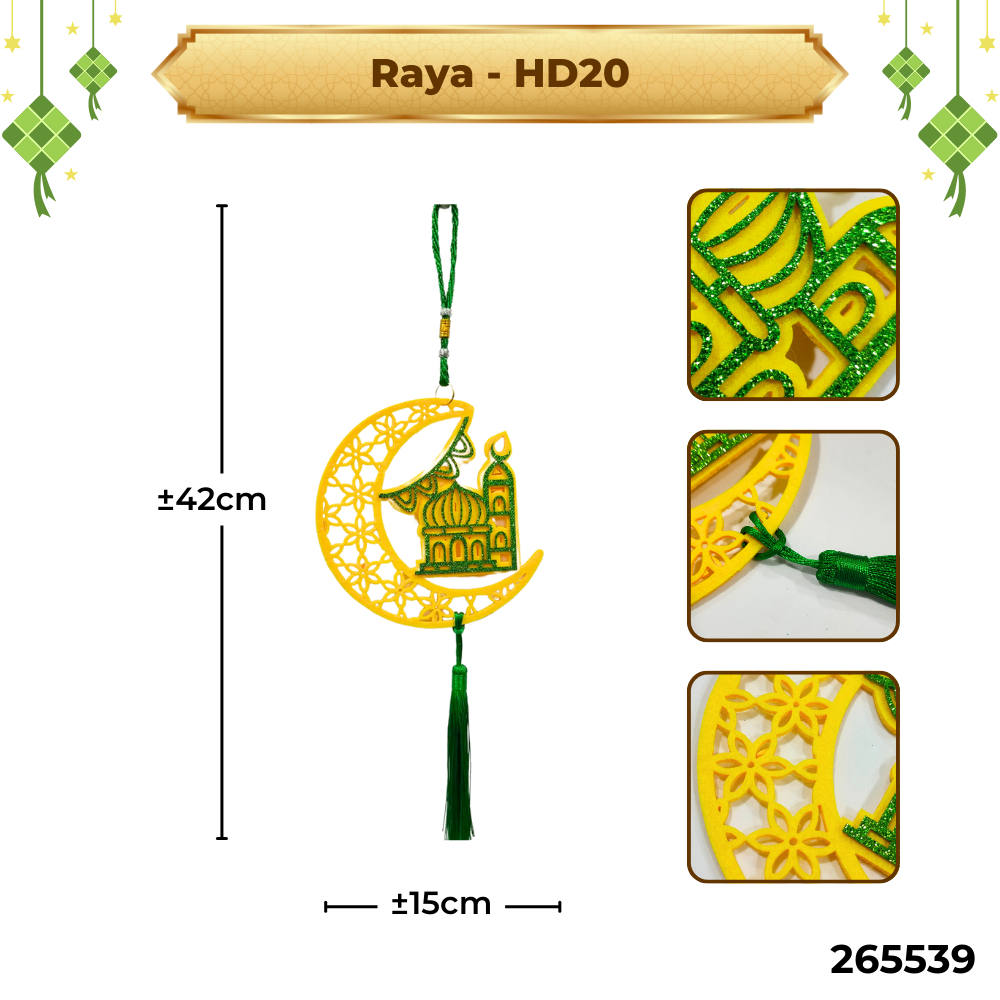 SUPERSAVE Hari Raya Wall Decoration Ceiling Glitter Hanging Deco Rumah ...