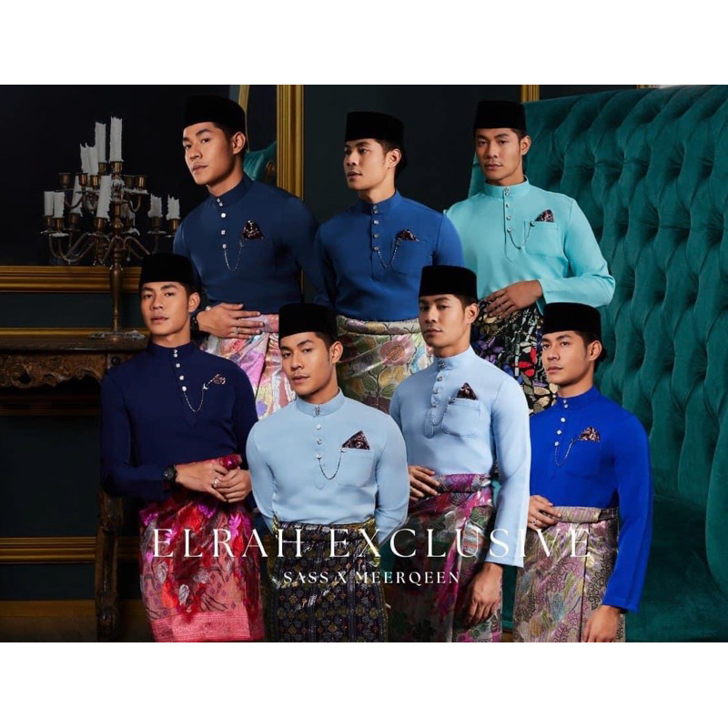 🔥💥 (Warna Pilihan)Baju Melayu Elrah Exclusive Raya 2024 🔥💥 | Shopee ...