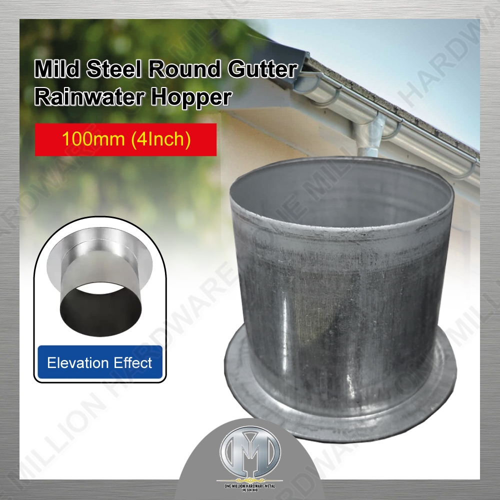 Turun Air Saluran 4Inch /Awning / Mild Steel G.I Gutter Up Water ...