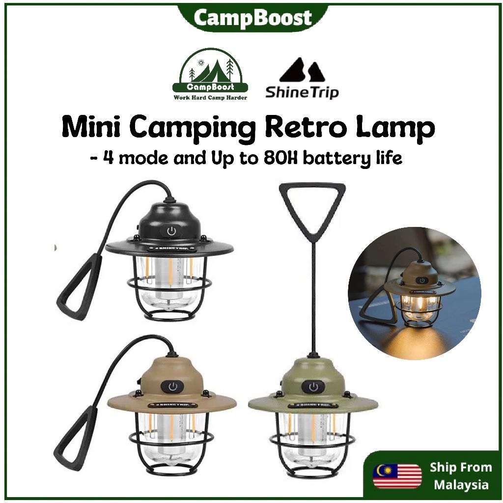 SHINETRIP Mini Camping Retro Lamp Led Light Lantern Light Lampu Camping ...