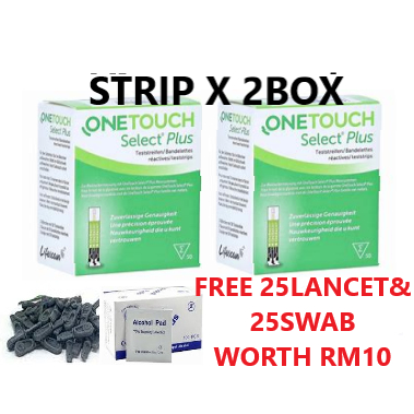 [Exp:07/25] OneTouch Test Strip Select Plus(NEW) 25S / 25strip+10L+10A ...
