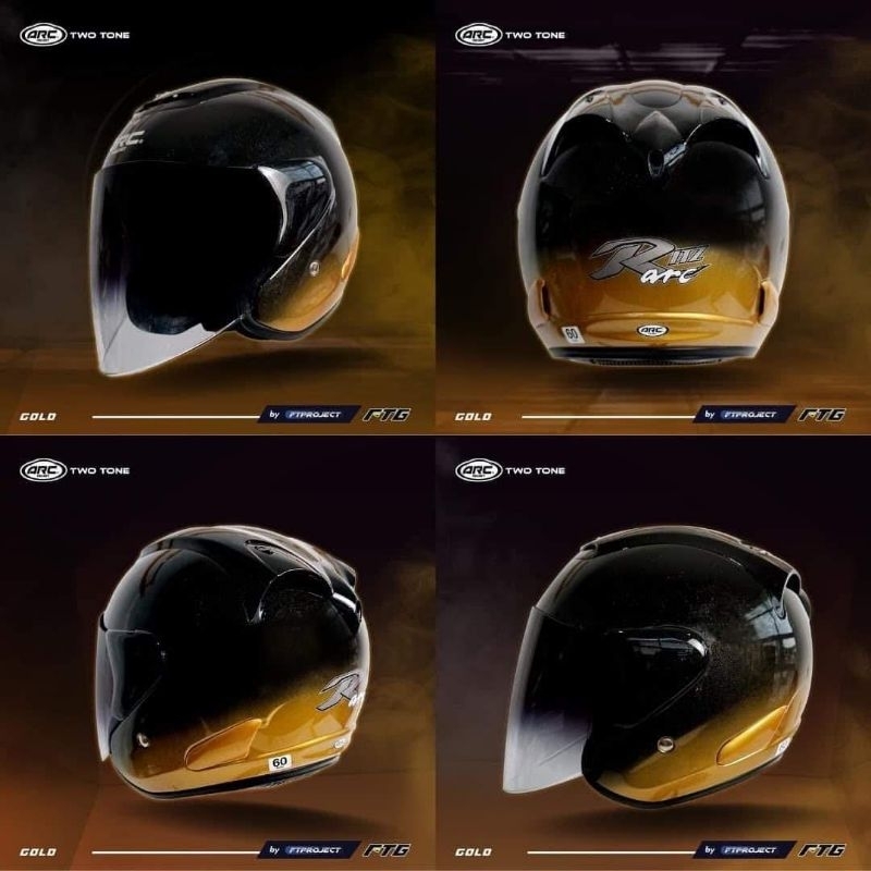arc 2 two tone gold edisi edition raya helmet | Shopee Malaysia