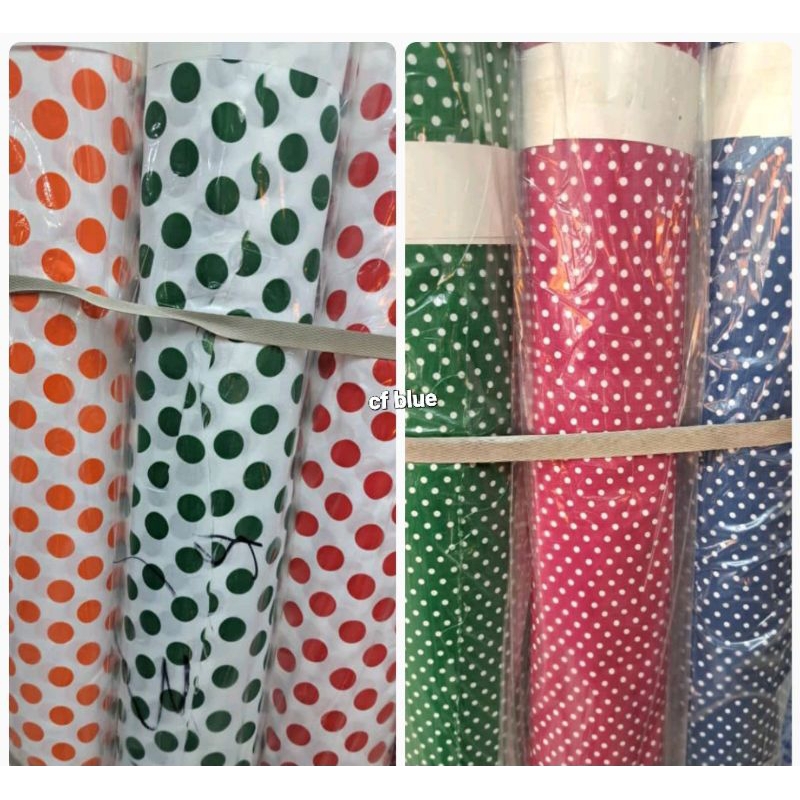 KAIN COTTON TETRON POKADOT READY STOCK 45INCI | Shopee Malaysia