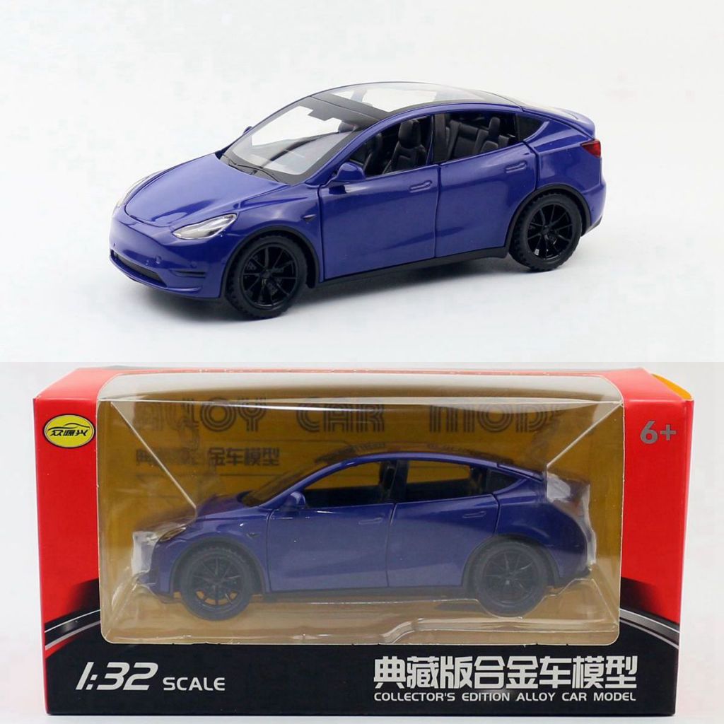 Tesla Model Y SUV Diecast Car Model Pull Back Car Diecast Model Toy ...