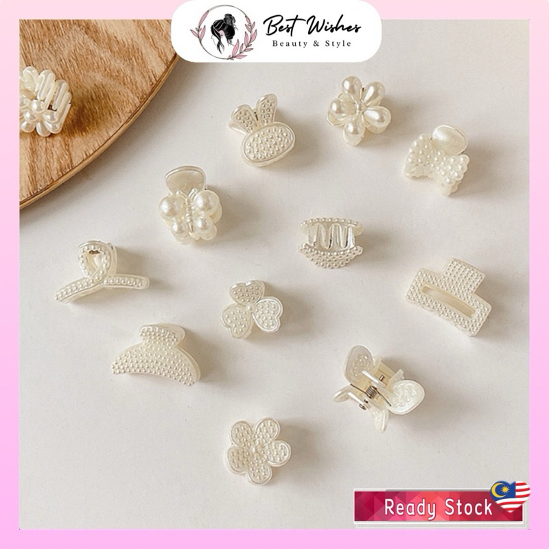 Ready Stock～Korean Pearl Little Hair Clip Mini Hair Clip珍珠小发夹刘海发夹迷你发夹 ...