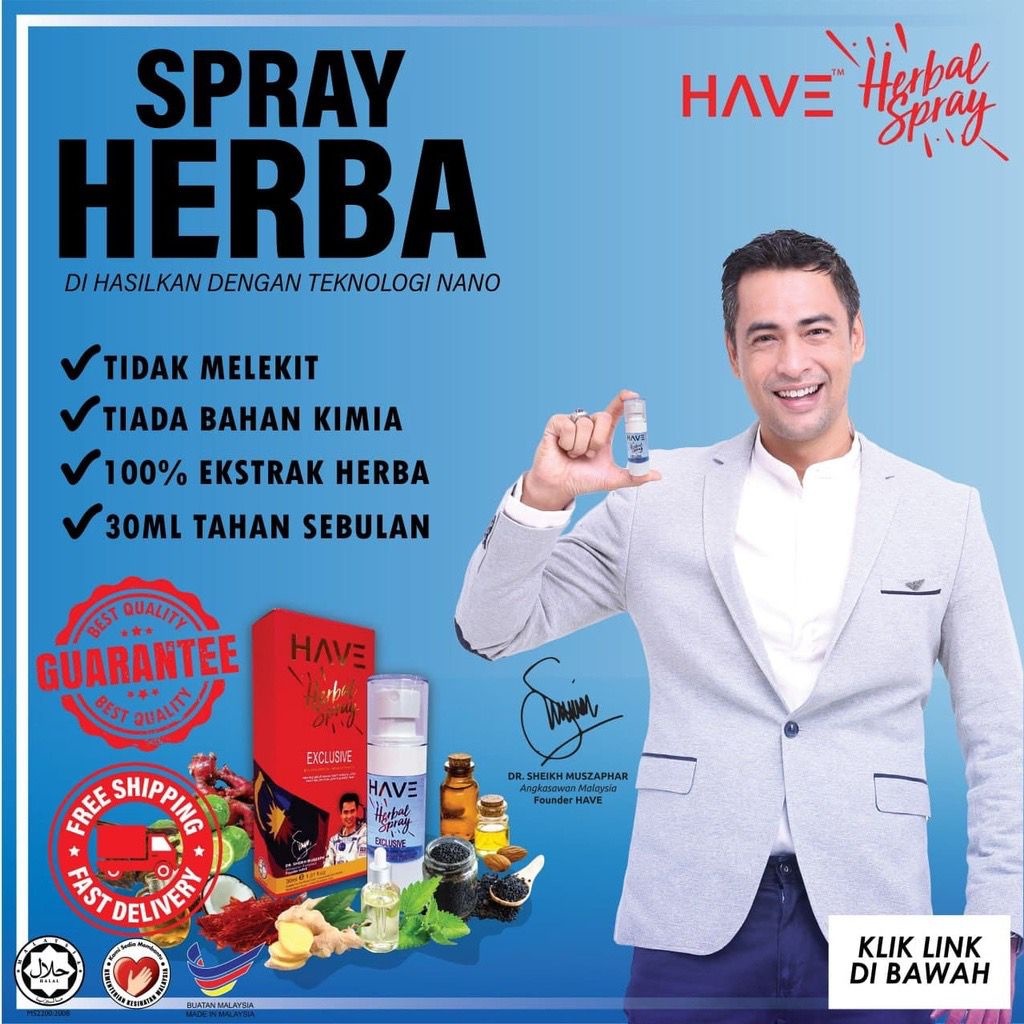 HAVE Herbal Spray 100% Original | Shopee Malaysia