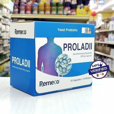 REMECO PROLADII YEAST PROBIOTIC 250MG CAPSULE (ANTI-DIARRHEAL) | Shopee ...