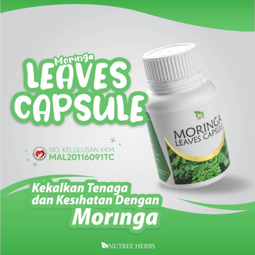 [EXP 2026] MORINGA Leave Capsule original NUTREE HERBS READY STOCK 60 ...