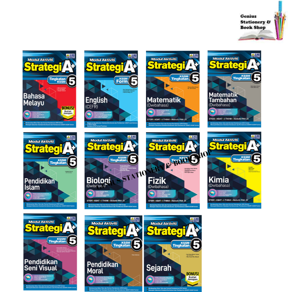 BUKU LATIHAN : MODUL AKTIVITI STRATEGI A+ KSSM TINGKATAN 5 (2024) ILMU ...
