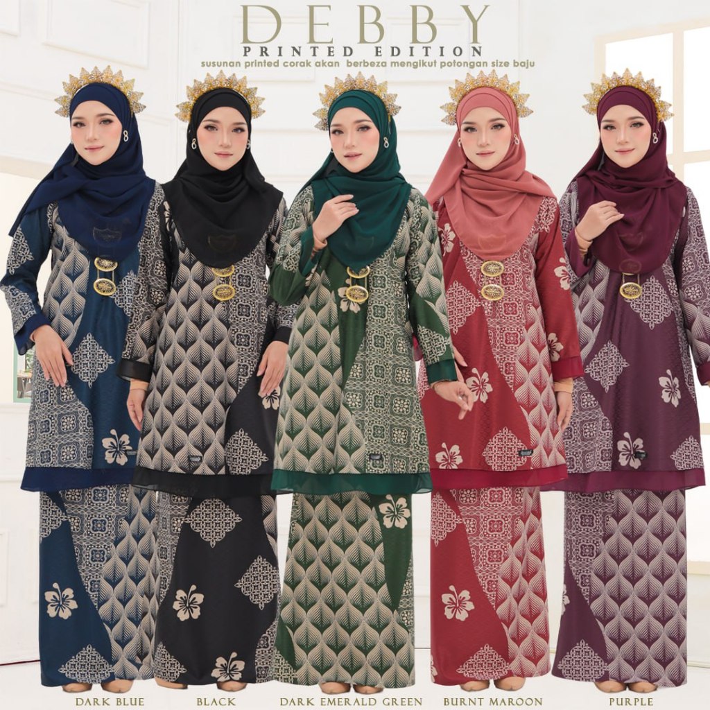 Baju Kurung Debby Design By Dmimi Exclusive Sedondon Ibu Dan Anak Dengan 5 Pilihan Warna Menarik ...