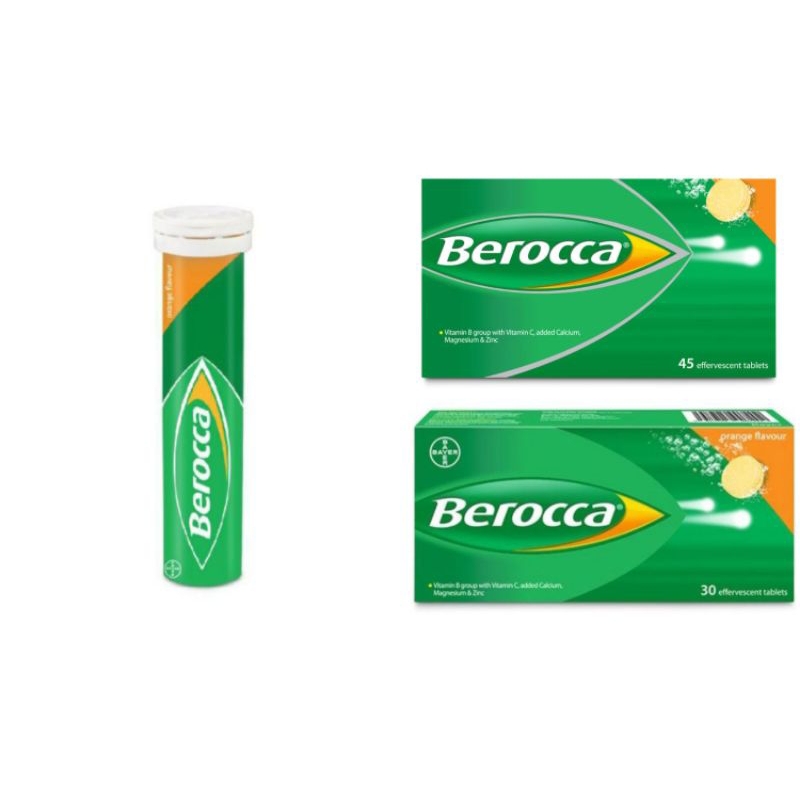 Berocca Orange Effervescent Tablets Orange Multivitamin ( 15's / 30's ...
