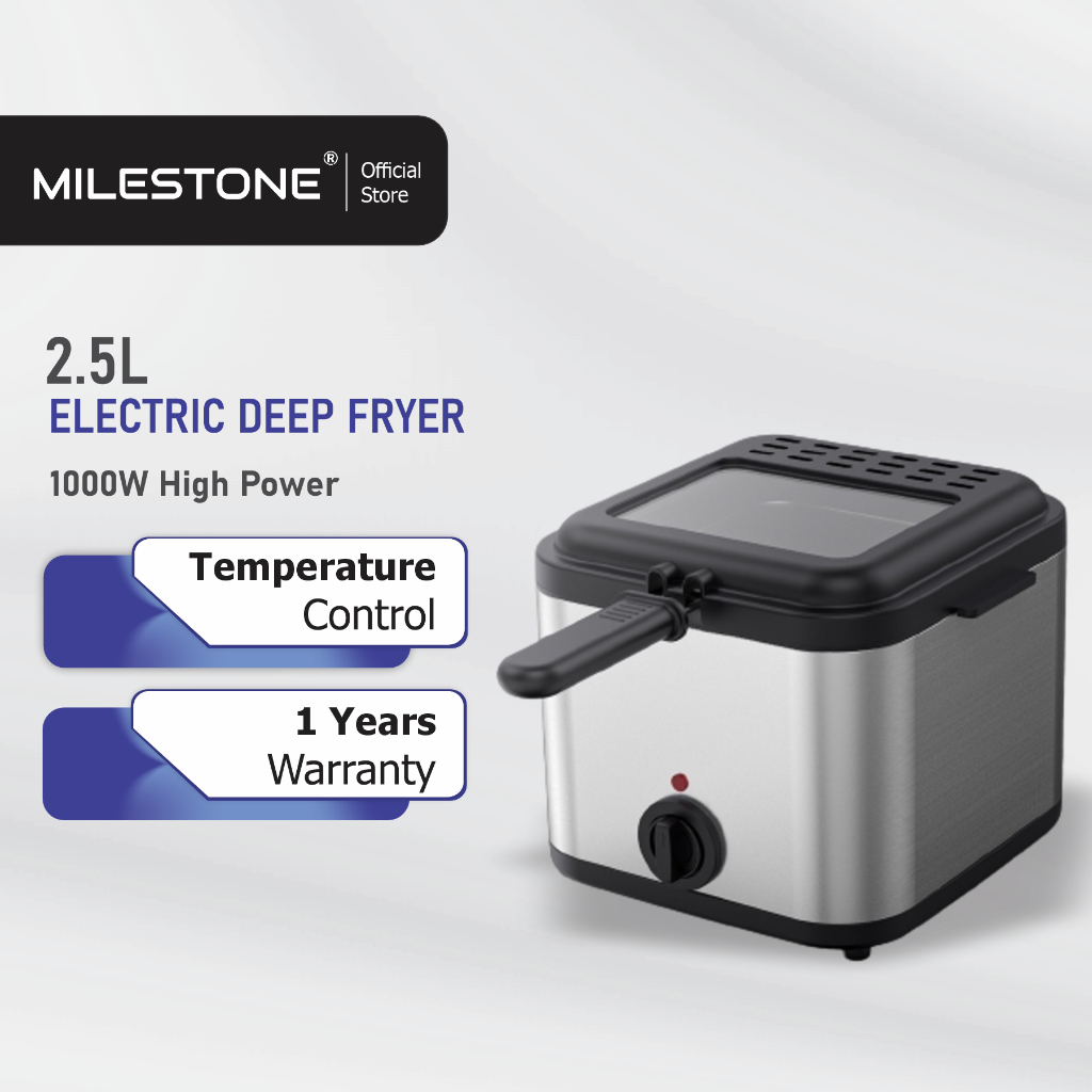 2.5L Electric Deep Fryer Household Small High Power Multiple Function ...