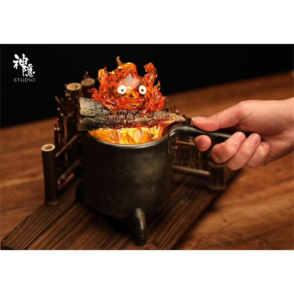 Shenyin Studio - Fire Calcifer Howl's Moving Castle Resin Statue GK ...