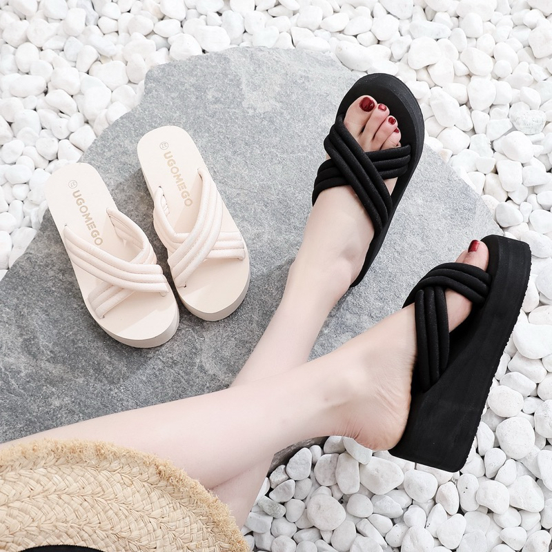 high quality women wedges shoes 6.5cm high (A layer of reinforced anti ...
