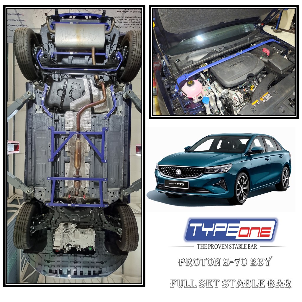 🔥 MAT-BLUE COLOR 🔥 READY STOCK TYPE ONE STABLE BAR - PROTON S70 23Y ...