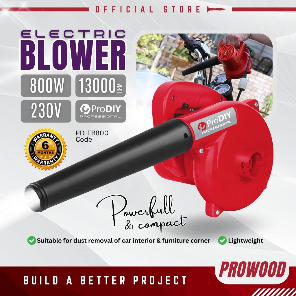 PD-EB800 Electric Blower 800W 13000RPM Leaf Blower Vacuum Suction Air ...