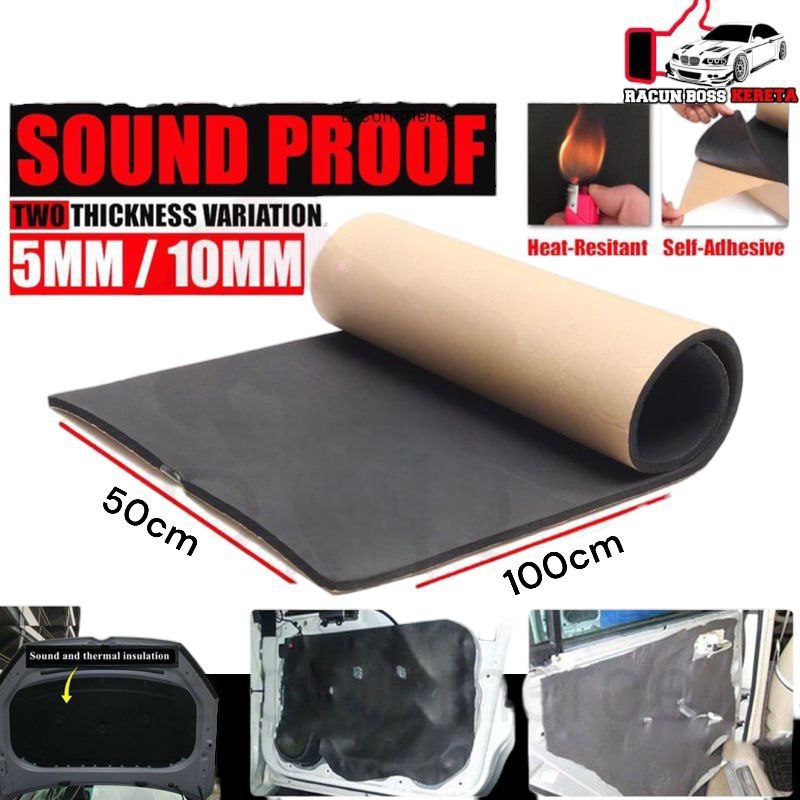 Car Sound Proof Sponge Audio Insulation Heat Shield Foam Car Door ...