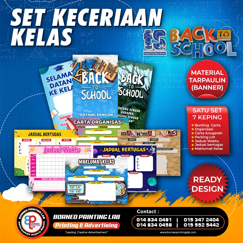 Set Keceriaan Kelas 8 Design 2024 TS25 Banner Hiasan Kelas untuk Murid ...
