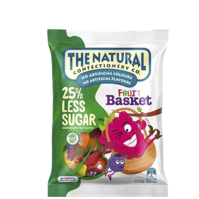 TNCC FRUIT BASKET REDUCED SUGAR 220G gula candy | Shopee Malaysia