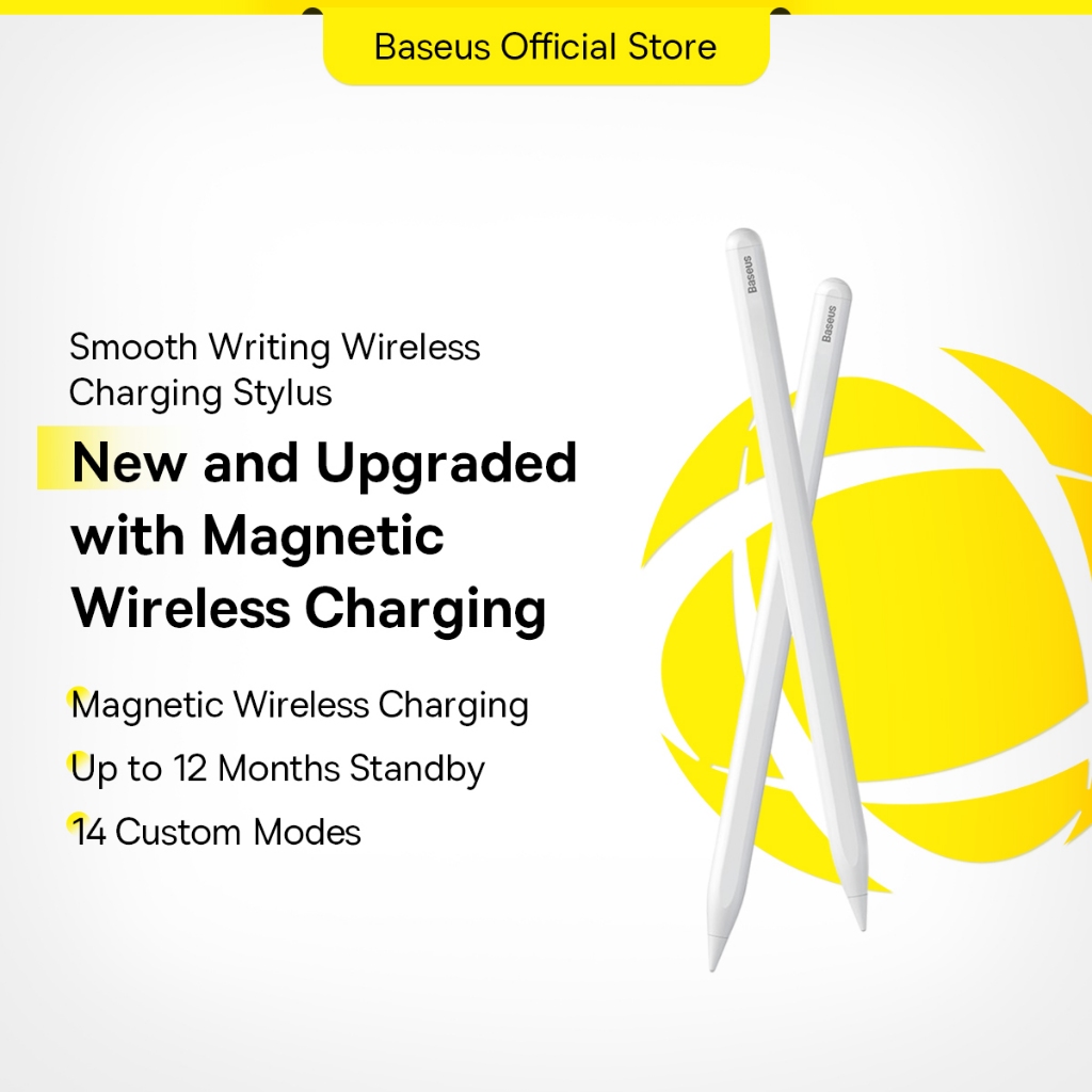 Baseus Stylus Pen Pencil2 with Wireless Charging for iPad Air 4 Pro 11 ...