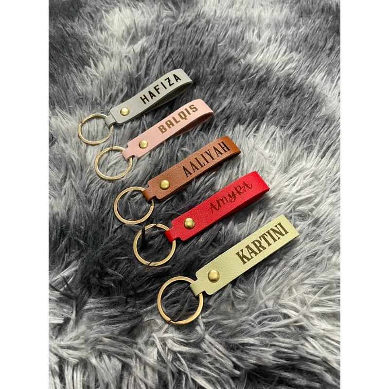 Keychain Leather Custom Murah | Shopee Malaysia