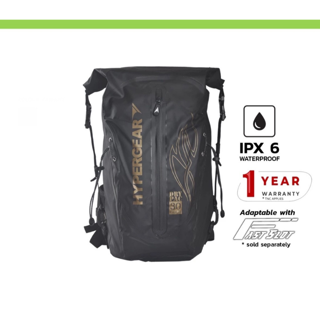 Hypergear Waterproof Dry Pac Pro Gold Backpack (30L) (1 Year Warranty ...