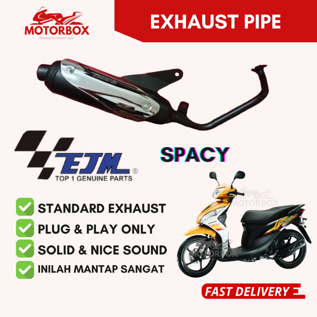 100% ENGJAYA HONDA SPACY STANDARD EXHAUST PIPE - EX PIPE COMP ASSY ...