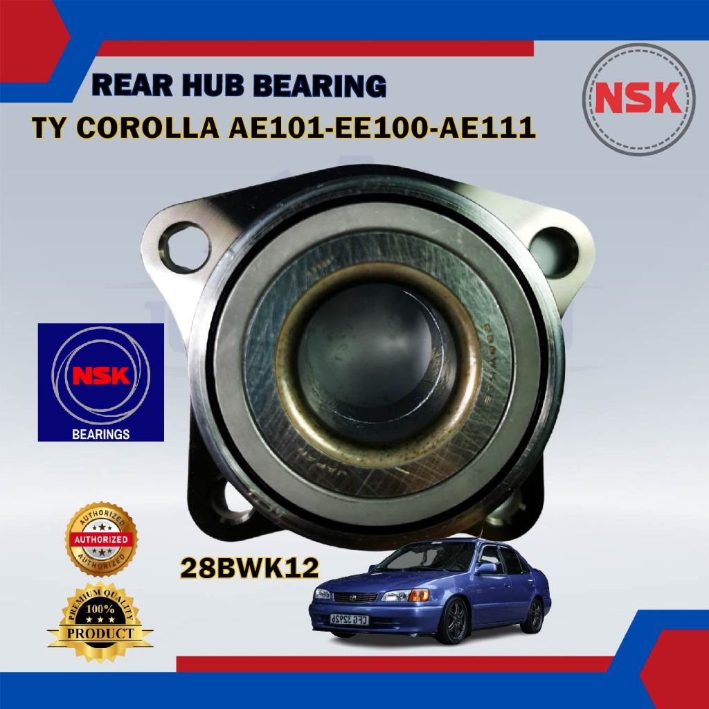 Rear Hub Bearing-Toyota Corolla AE101 EE100 AE111-NSK-28BWK12 | Shopee ...