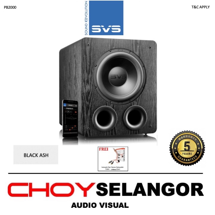 SVS PB2000 Pro 12″ Active Subwoofer (Black Ash) | Shopee Malaysia