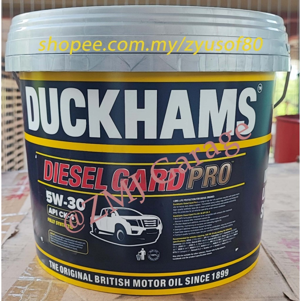 5L/4L/3L DUCKHAMS DIESEL GARD PRO Fully Synthetic 5W-30 (CK-4) 100% ...
