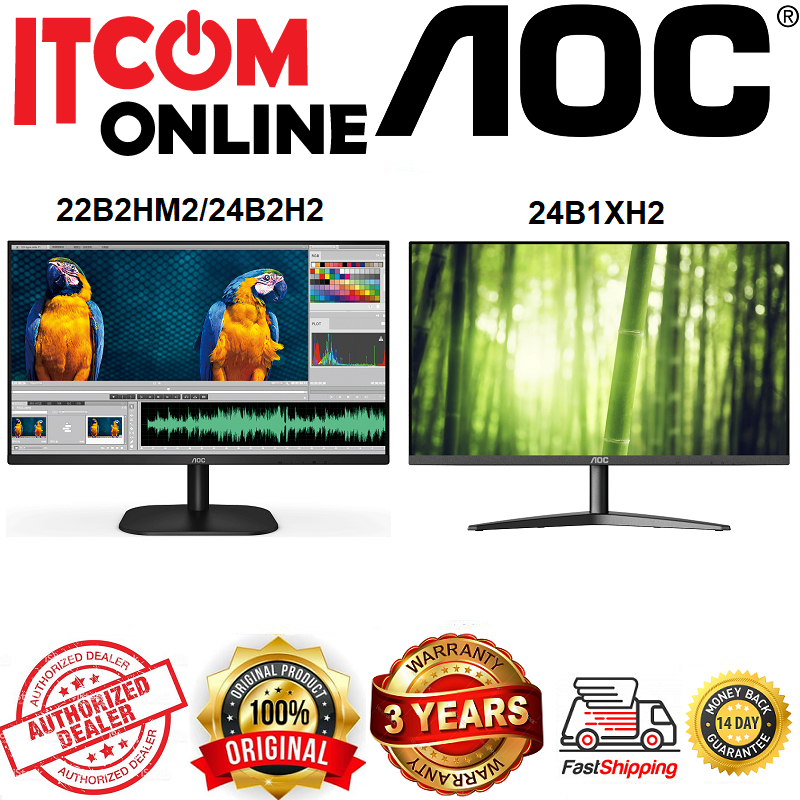 AOC 21.5'' 23.8'' LED MONITOR (22B2HM2/24B2H2/24B1XH2/24B15H2/22B15H2 ...