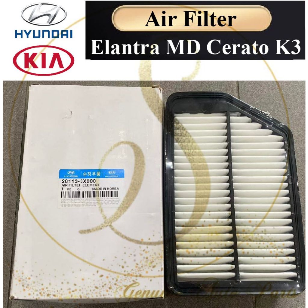 (100% original) HYUNDAI KIA AIR FILTER AIR CLEANER FILTER CERATO K3 ...
