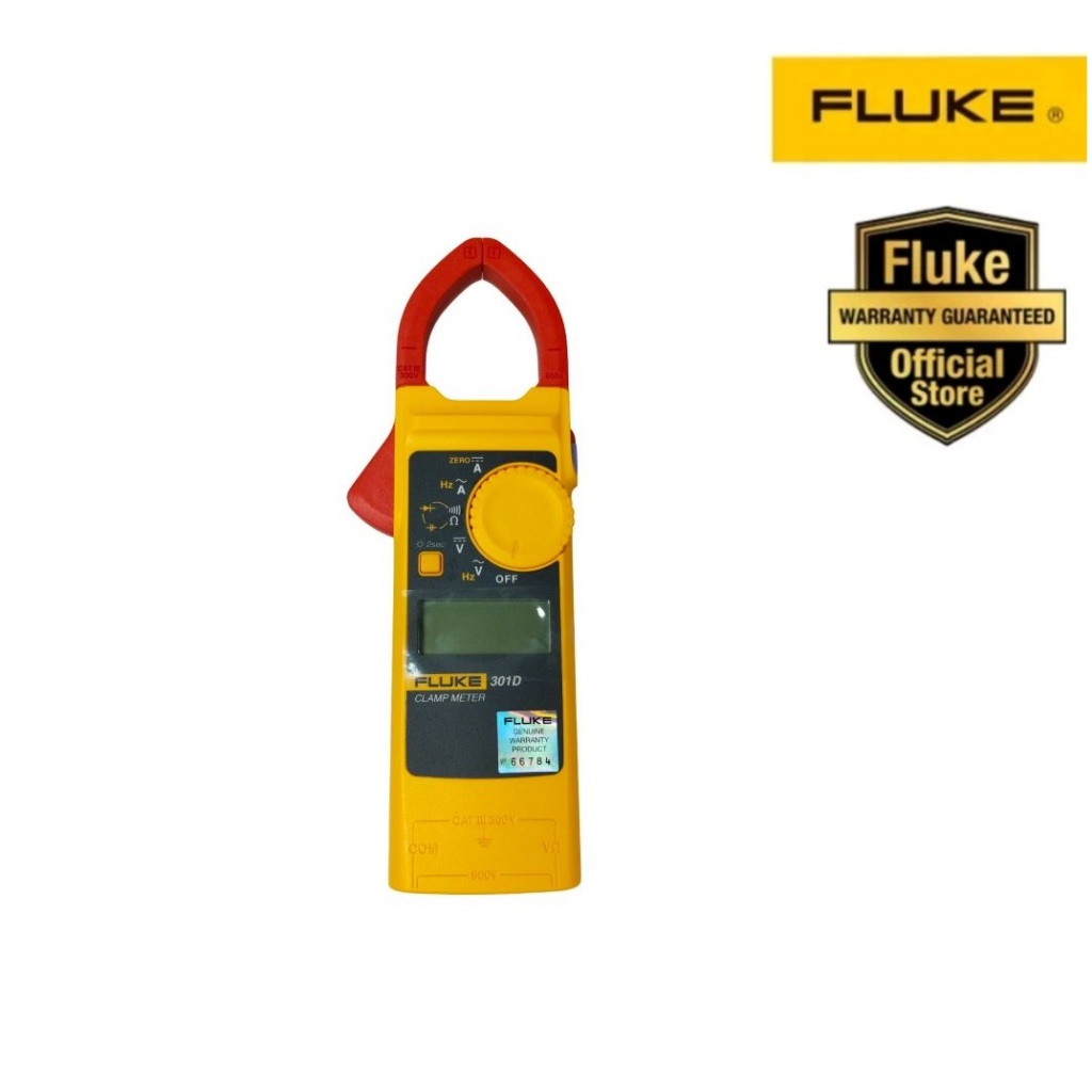 Fluke 301D AC/DC Clamp Meter, 600A AC/DC range | Shopee Malaysia