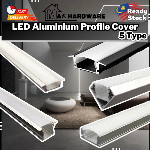(1M/1.5M) LED Channel Strip Light Aluminium Casing Profile Track ...