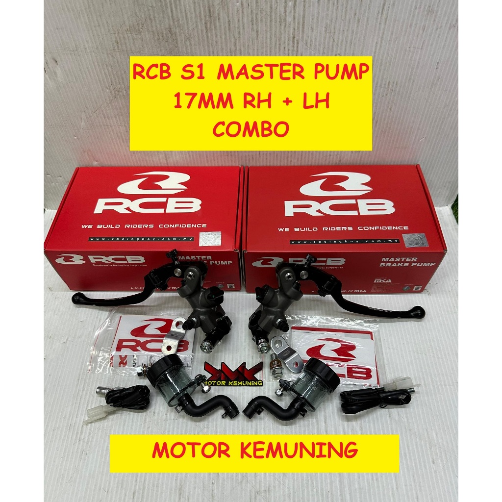 RCB FORGED MASTER PUMP ORIGINAL S1 - 14MM & 17MM (KIRI DAN KANAN) LEFT ...