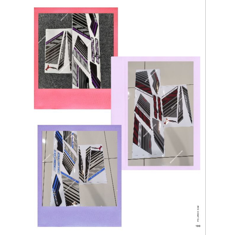 STICKER WAVE 110 ALPHA / BLADE 110 STRIPE BATMAN , STRIPE LINE DESIGN ...