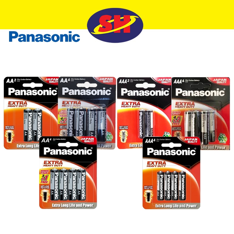 [𝐒𝐀𝐌𝐄 𝐃𝐀𝐘 𝐃𝐄𝐋𝐈𝐕𝐄𝐑𝐘] Panasonic Super Heavy Duty AA/AAA Carbon Zinc Battery 电池 | Shopee Malaysia